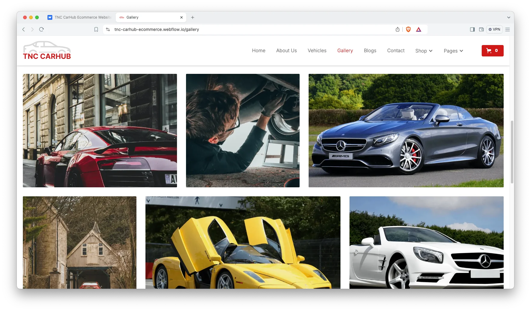 TNC CarHub Ecommerce - New Webflow Cars Template (With Video) - ThemeNcode LLC