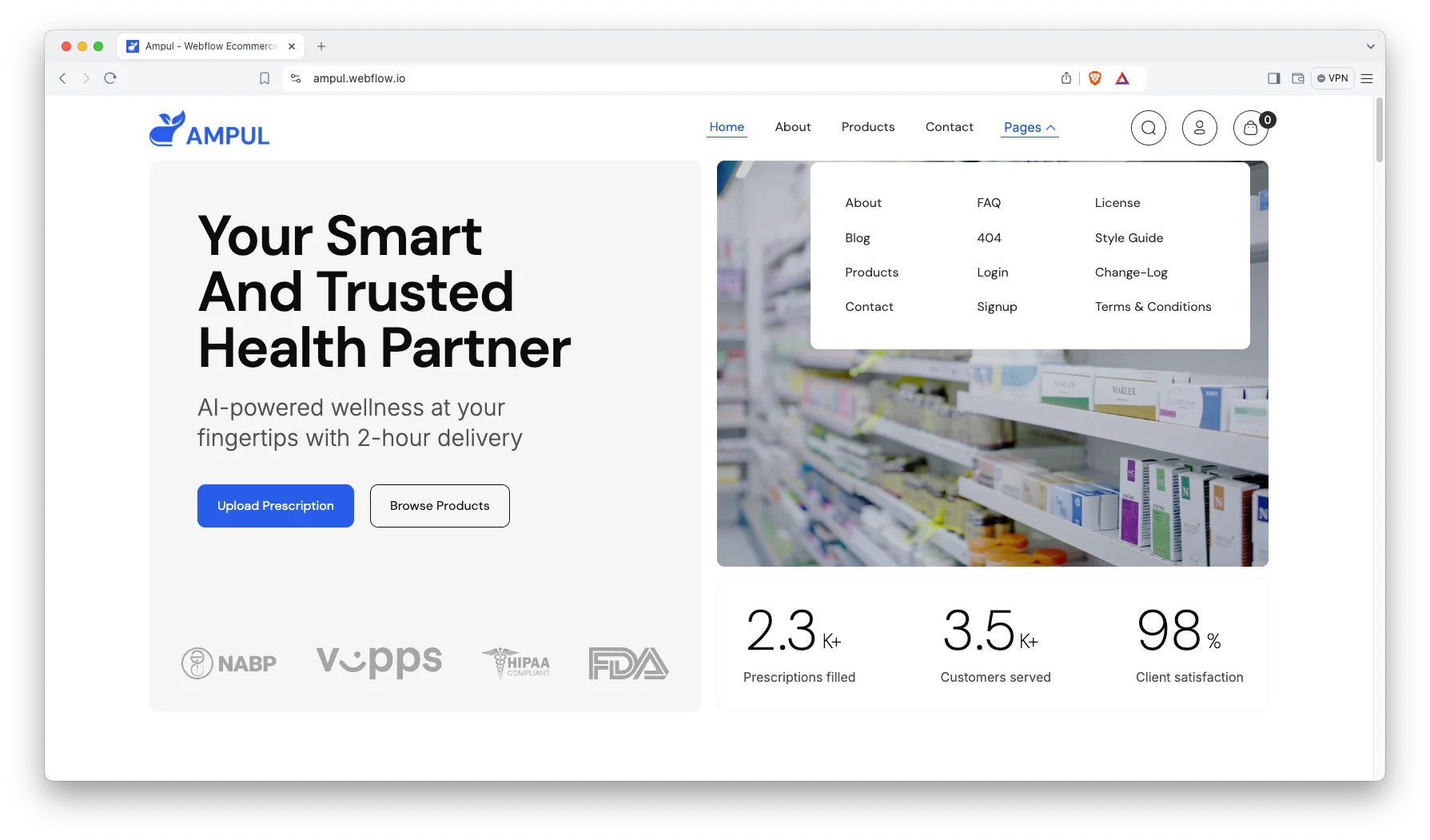 Best Webflow eCommerce Templates - ThemeNcode LLC