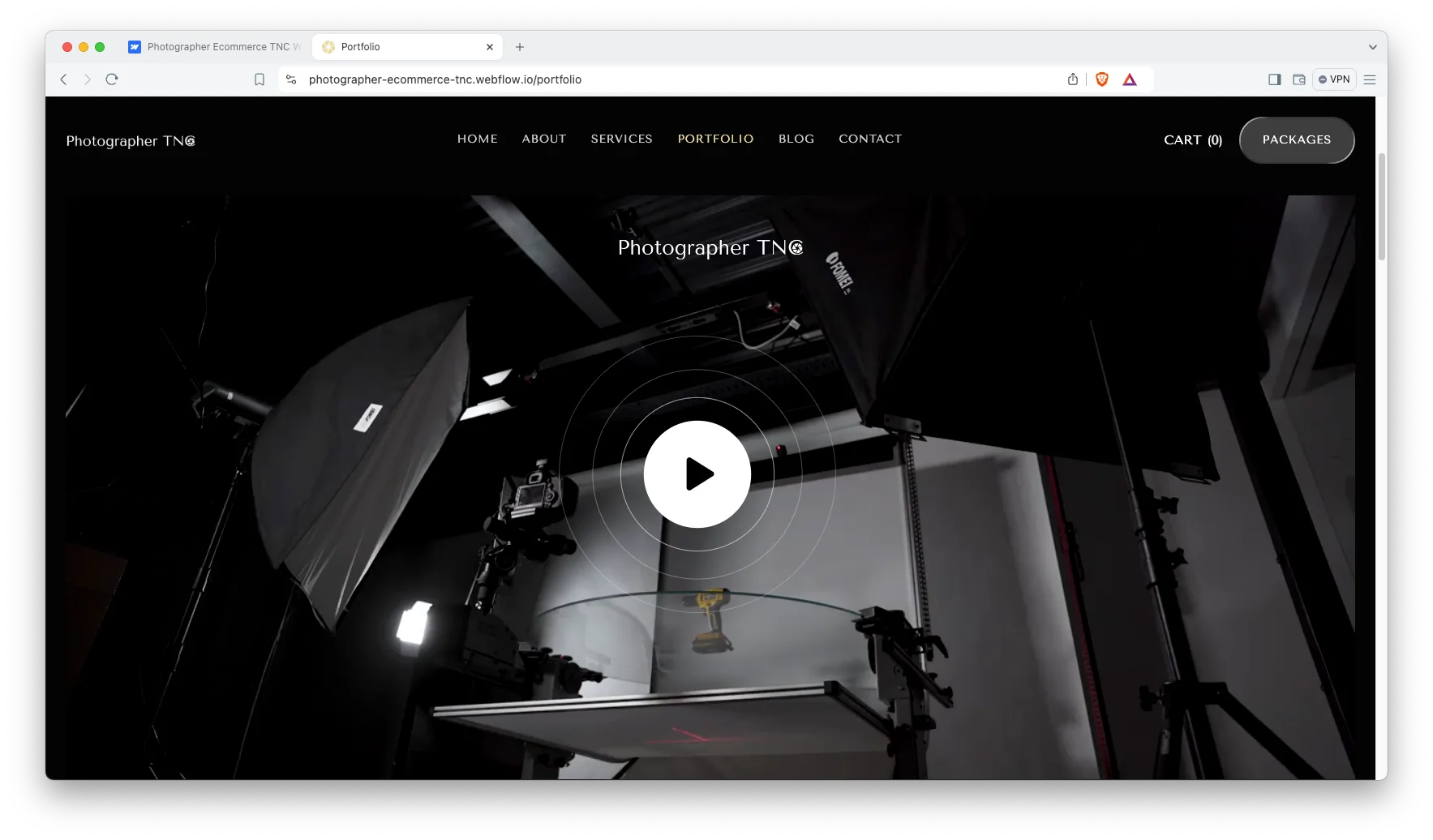 Photographer eCommerce TNC - New Webflow Photography Template - ThemeNcode LLC