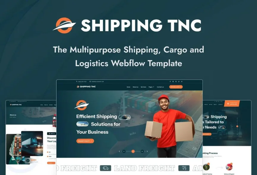 Shipping TNC - New Webflow Logistics Template - ThemeNcode LLC
