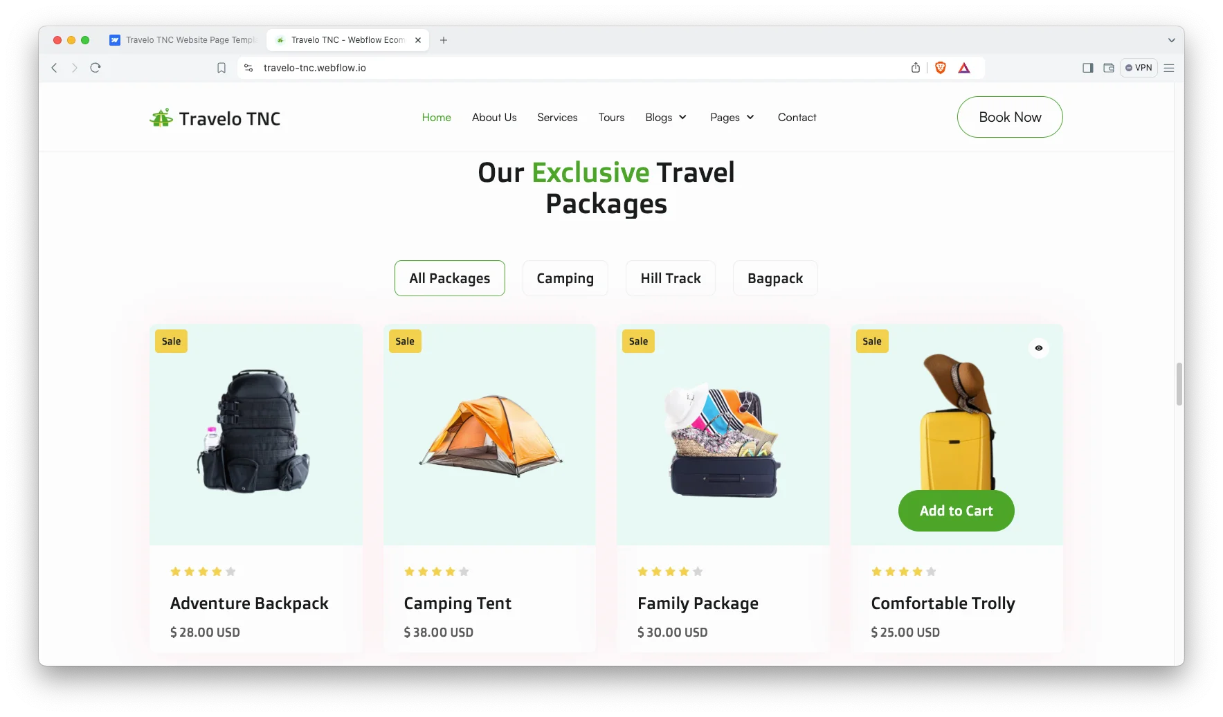 Travelo TNC - New Webflow Tourism Template - ThemeNcode LLC