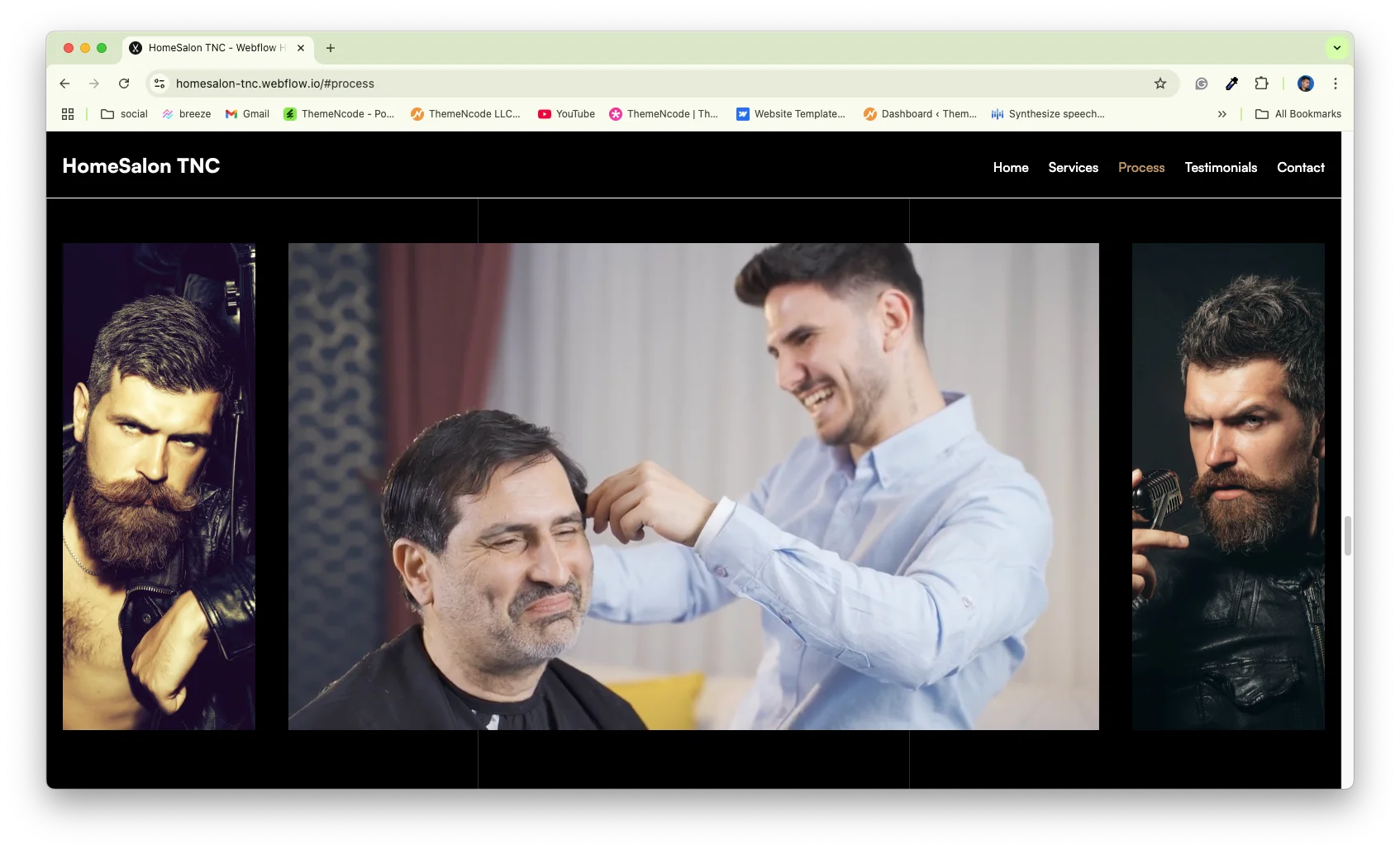 HomeSalon TNC - New Webflow Salon & Barbershop Template - ThemeNcode LLC
