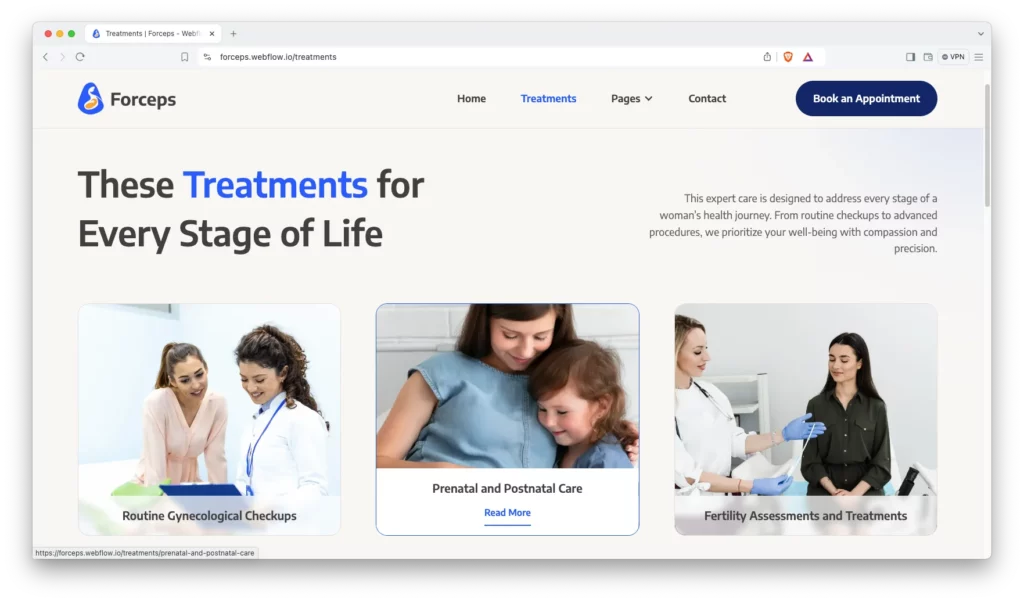 Forceps – New Webflow Medical Template - ThemeNcode LLC