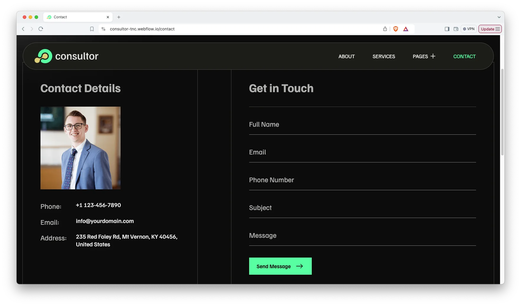 Consultor - New Webflow Consulting & Coaching Template - ThemeNcode LLC