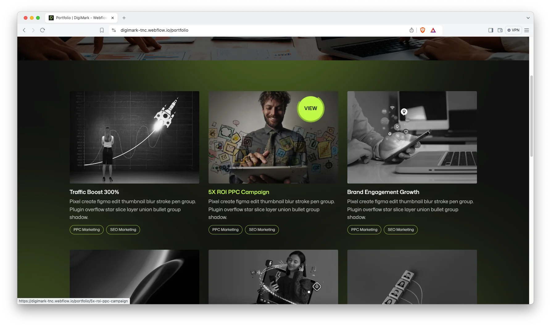 DigiMark - New Webflow Professional Services Template - ThemeNcode LLC